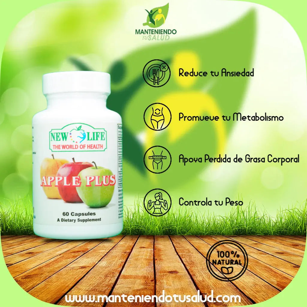 New Life Apple Plus, Weight Management, 60 Capsules – Manteniendo Tu Salud