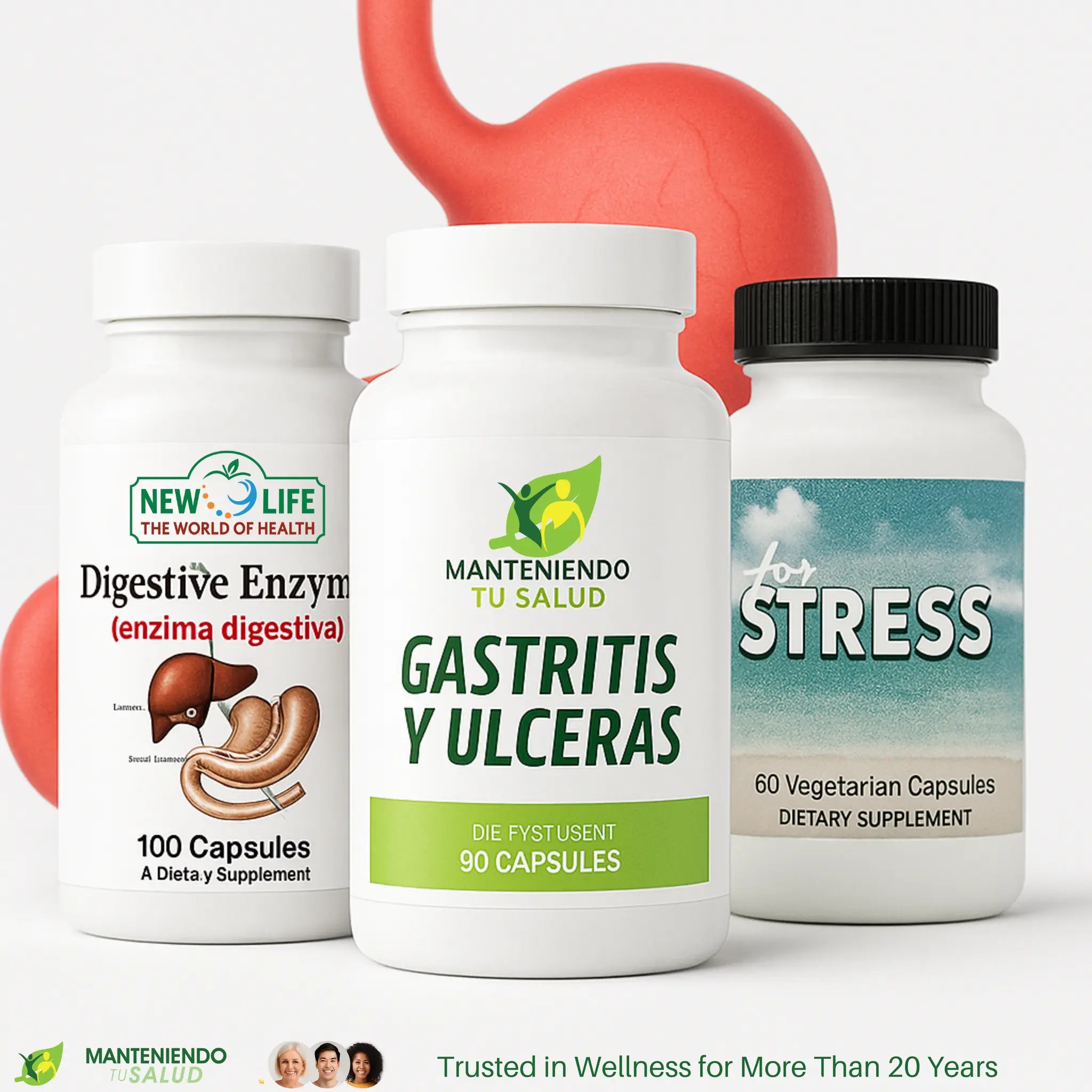 Natural Gastric Relief Kit for Ulcer and Gastritis Support ...