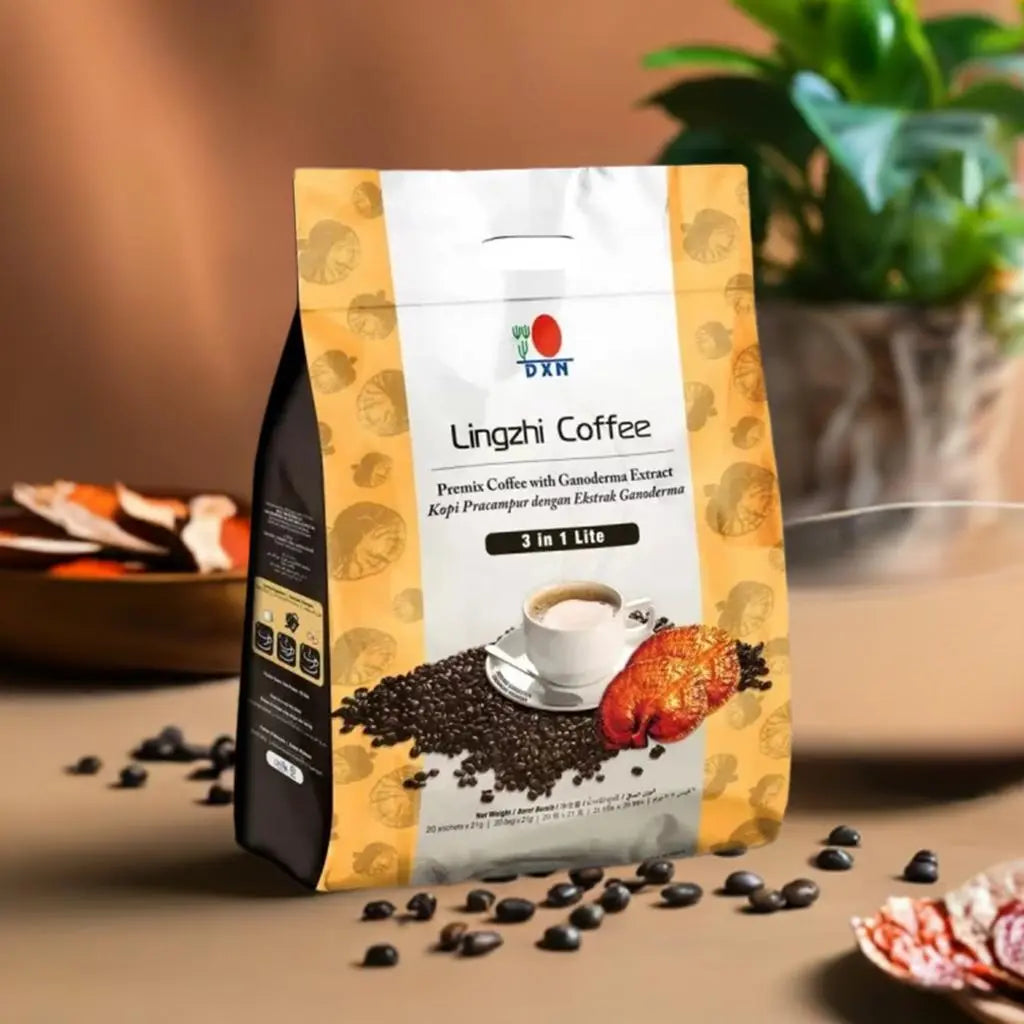 Lingzhi Coffee 3 in 1 Lite, Ganoderma Coffee, Instant Coffee, 20 Pack ...