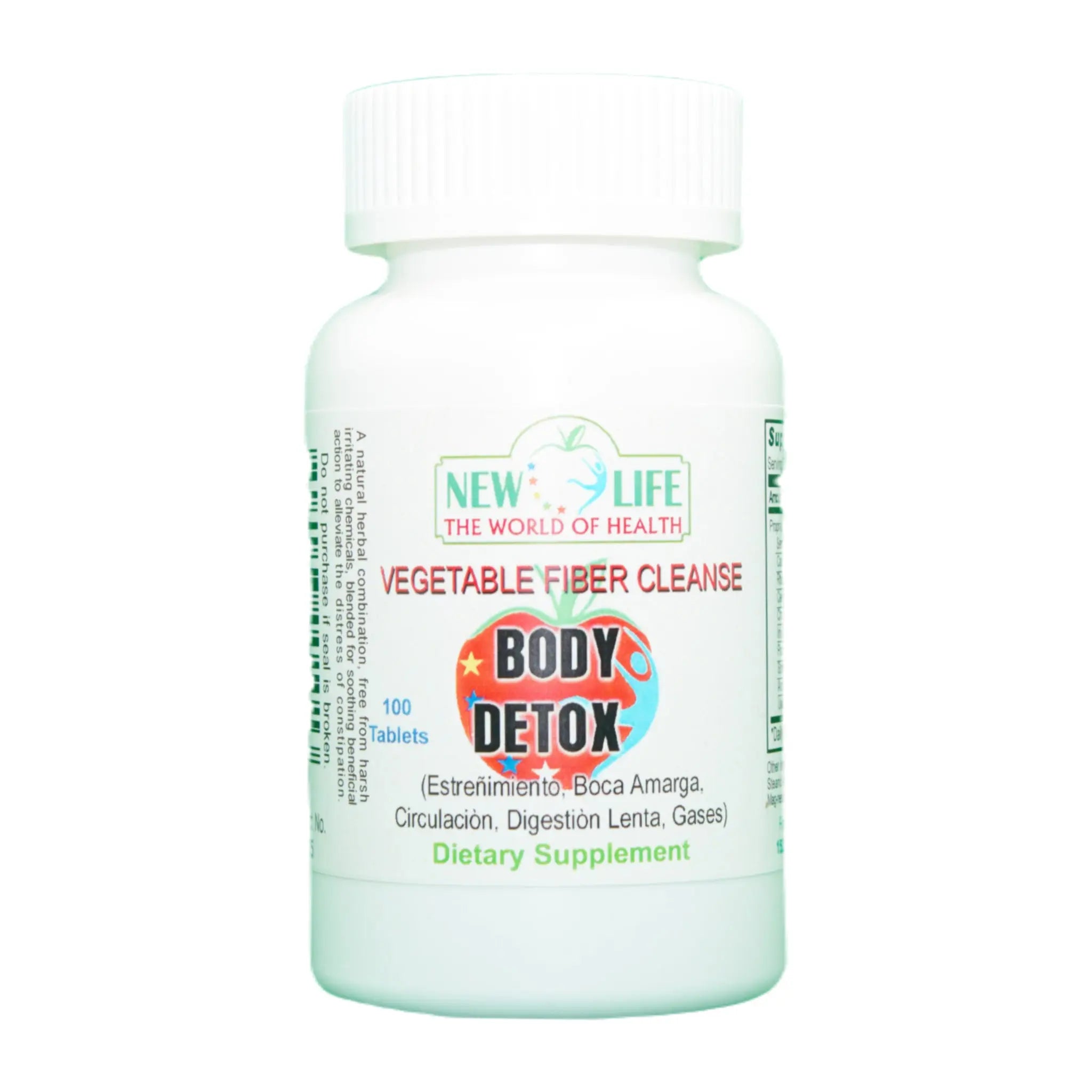 New Life Vegetable Fiber Cleanse, Detoxing Support, 100 Tablets ...